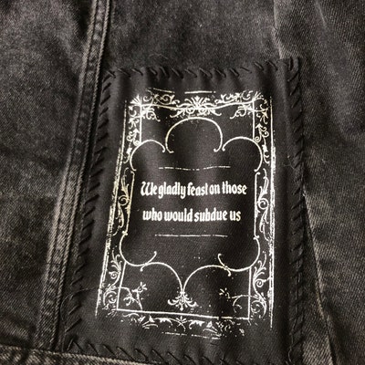 Addams Family Credo Small Patch - Etsy