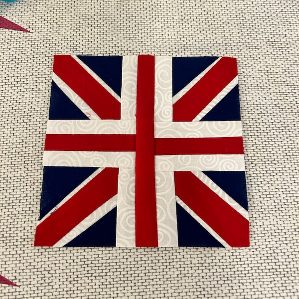 Union Jack Patchwork Block and Table Runner Pattern - Etsy