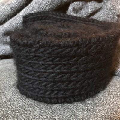 Knit Rope Basket Pattern Instant Download Knitting and Assembly ...