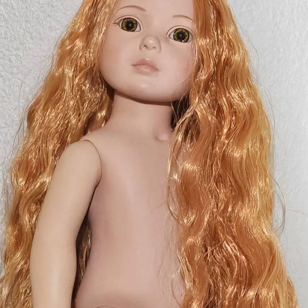 Custom Doll Wig for Minifee 1/4 BJD Dolls- "tan Caps" 6-7" Head Size of Bjd, Msd, ,fairyland ...
