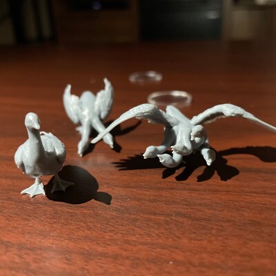 Goose Hydra 3d Printed Miniature for Tabletop Rpgsdungeons and ...