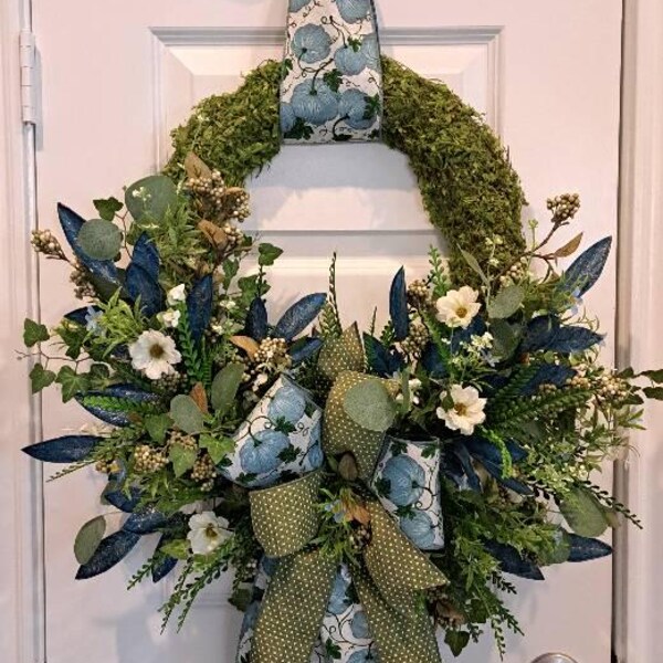 Moss Wreath Base Oval, H18xw15 Moss Wreath Form for Wreath Making and ...