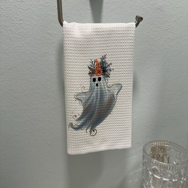 Set of Two Autumn Leaves Finger Towels, Fall Home Decor, Fall Bath ...