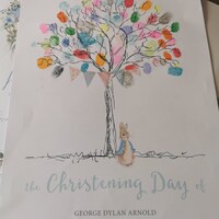 Peter Rabbit Fingerprint Tree Print Beatrix Potter Print Peter Rabbit ...