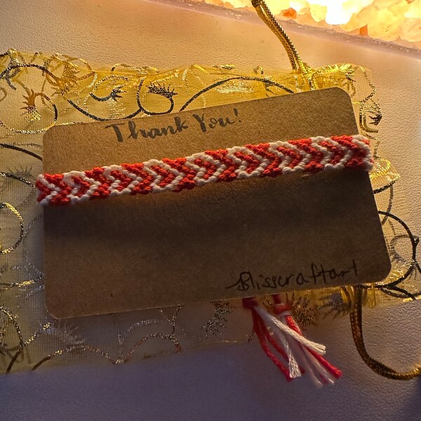 Handmade Personalised/custom Embroidery Bracelet | 12 Hearts Design ...