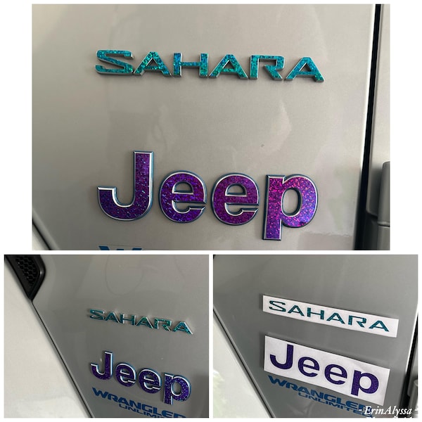 Chrome Jeep Emblem Sticker Decal, Wrangler JK, TJ, JL, Gladiator ...
