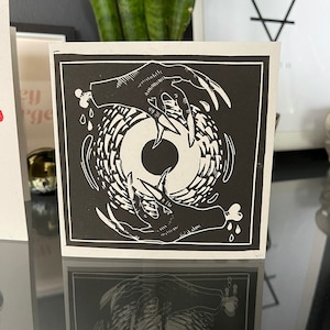 The Apothecary. Spooky Linocut Print. Drawlloween Halloween | Etsy