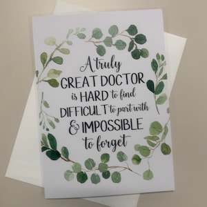 Doctor Card Doctor Retirement Card Doctor Leaving Card A - Etsy