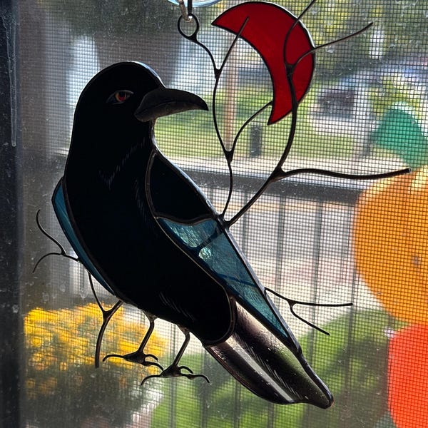 Carolina Wren Stained Glass Window Hanging Bird Decor Best Friend ...