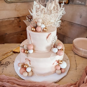 Baby Cake Topper/palm/dried Palm Topper/pampas/cake Pick/oh Baby/girl ...