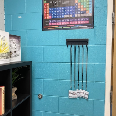 Boho Vibes Theme Classroom Hall Passes for Teachers, Personalized, Set ...