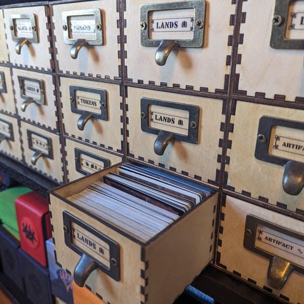 Apothecary Style Cabinet - 10 Drawer for Game Cards - Etsy