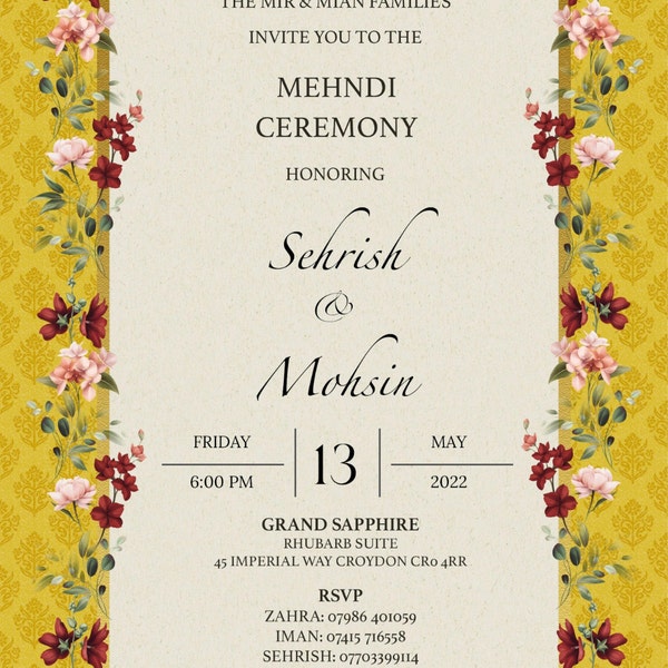 Dholki Mayoun Orange Garland Lantern Dhol Printable Electronic Custom ...