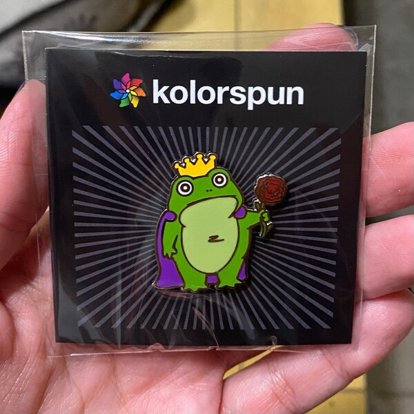 Frog Prince Enamel Pin for Backpack, Pin for Bag, Toad Gift, Lapel Pin ...