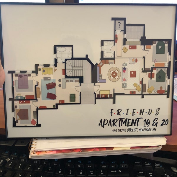 Friends TV Show Apartment Floor Plan-friends TV Show Layout Friends ...