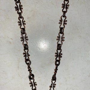 Half Moon Pretzel Chain, Copper Chain, 8x6mm Chain, Soldered Chain ...