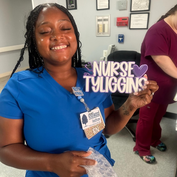 Personalized Desk Name Plate, Nurse Name Sign, RN Name Plate, Medical ...