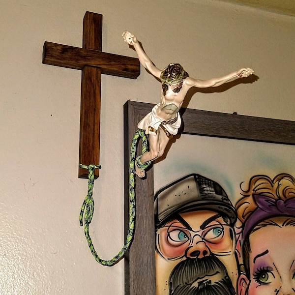 The Original Bunjesus - Bungee Jumping Jesus - Etsy