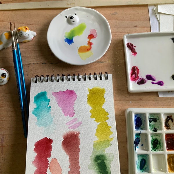 Cute Watercolour Palette Pocket Paint Palette Set - Perfect Gift for ...