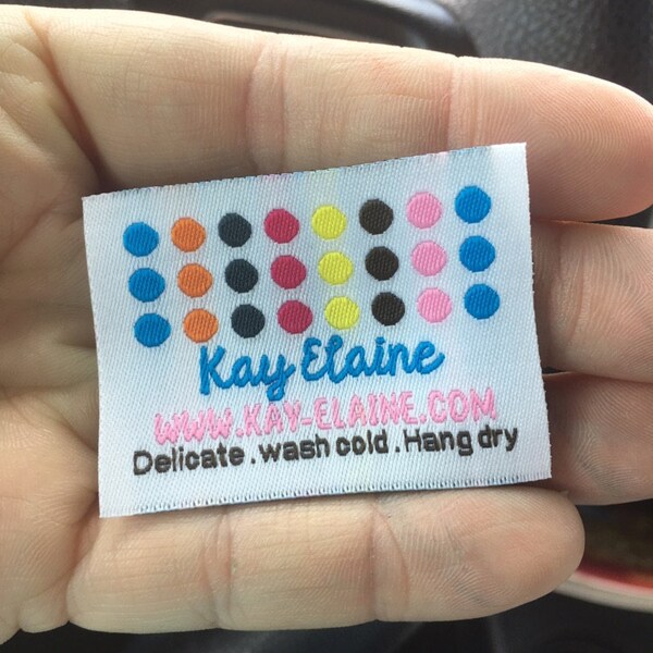 150PCS Custom Woven Labels Artwork Taffeta Clothing Labels Personalized ...