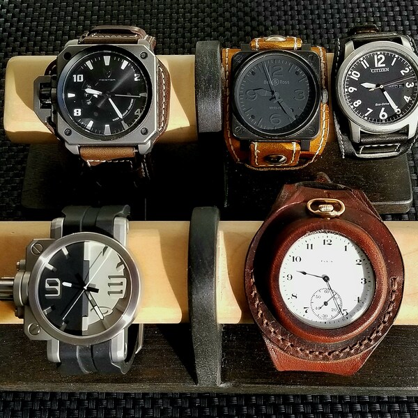 Timestand L Adjustable Four Watch Stand in Walnut Wood for Special Gift ...