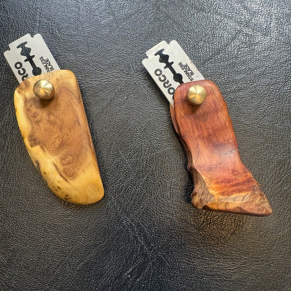 Handmade Wooden Sourdough Bread Dough Scoring Lame, Retractable ...