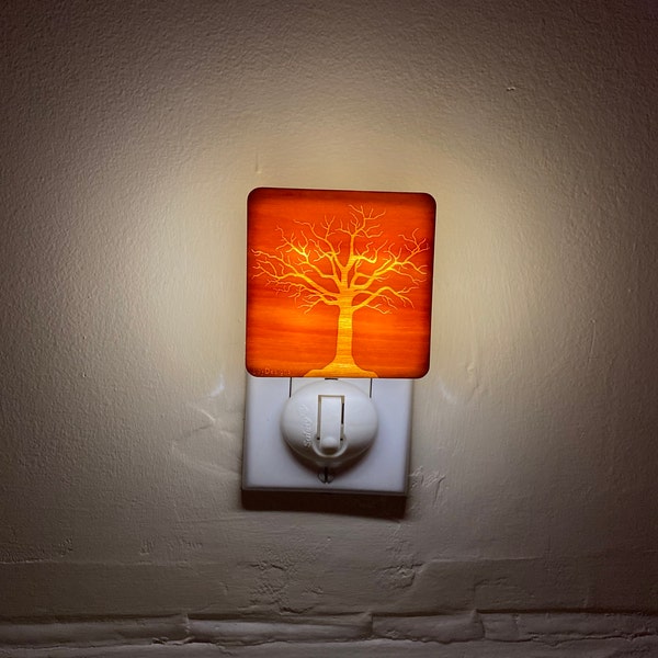 Tree Night Light, Bonsai, Rustic Decor, Tree of Life - Etsy