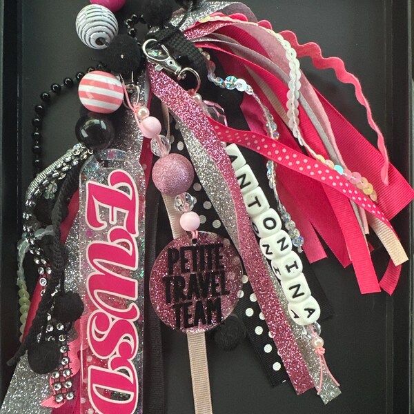 Preppy Smiley Face / Bag Tag / Personalized Gifts / Tassel Charm ...