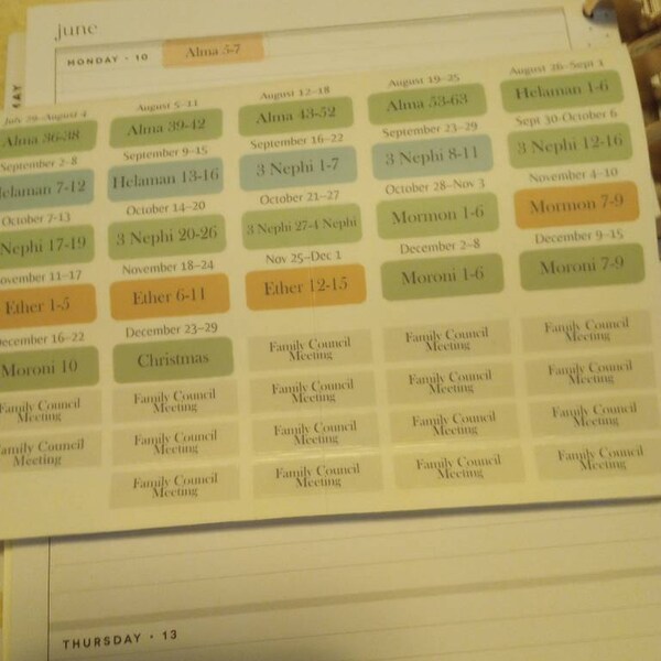 2024 Come Follow Me Book of Mormon Quote Stickers — Made to for Wide ...