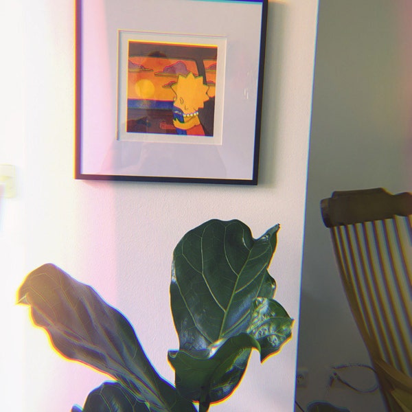 The Simpsons Sunset Watercolour Print, Scenic Simpsons, Lisa Simpson ...