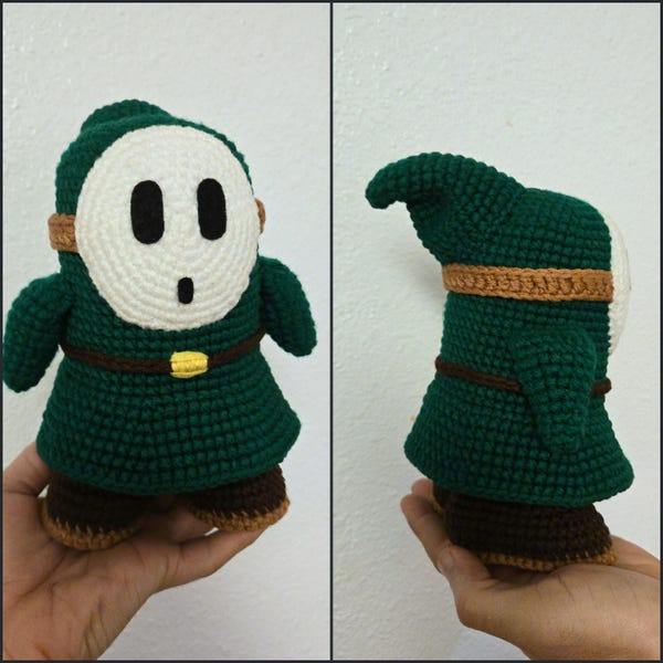 Shy Guy Mario Video Game Amigurumi Crochet Pattern | Amigurumi Crochet ...