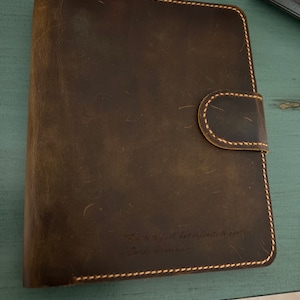 Personalized Vintage Leather Sheet Music Organizer Binder | Etsy
