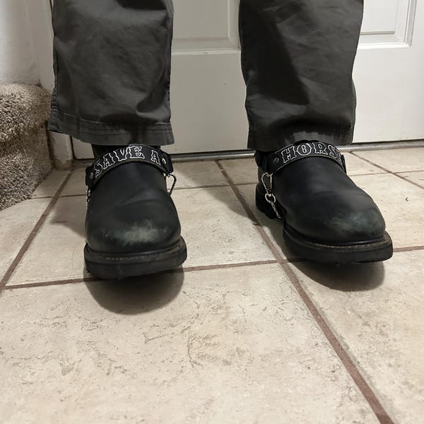 CUSTOMIZABLE - Custom Leather Boot Harness Set - Etsy