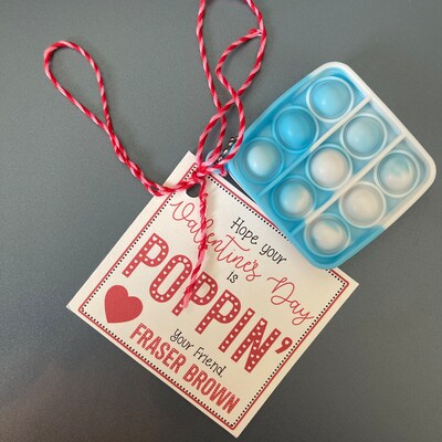 CUSTOM Hope Your Valentines Day is Poppin Digital Printable Pop It ...