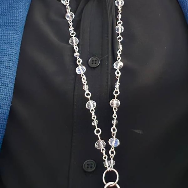 Cross Pendant Long Chain Necklace - Heavy Goth Gothic Cross Pendant on ...