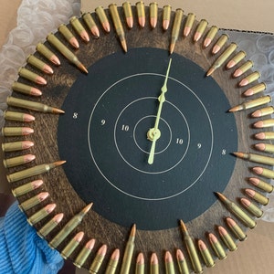 Original Dark Walnut Hybrid Bullet Clock. the Perfect Gift for the Hard ...