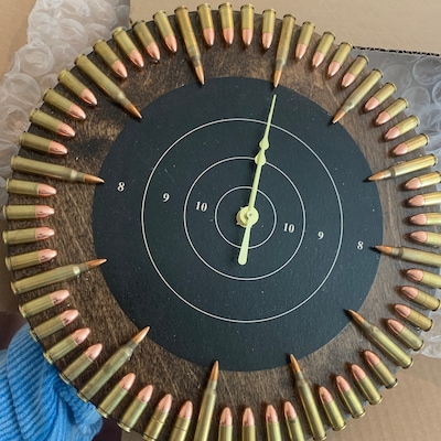 Original Dark Walnut Hybrid Bullet Clock. the Perfect Gift for the Hard ...