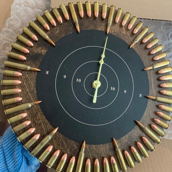 Original Dark Walnut Hybrid Bullet Clock. the Perfect Gift for the Hard ...