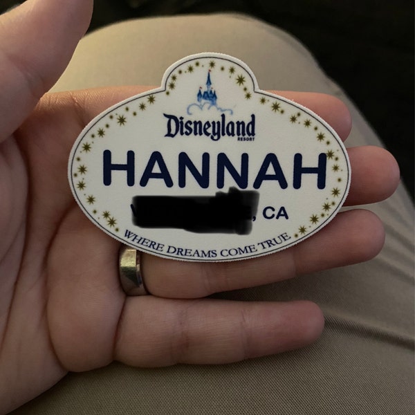 Customized Disney Inspired Name Badges, Keychains, Magnets - Custom ...