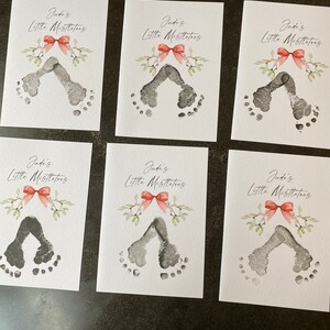 Boho Pampas Grass Baby Footprint Kit Personalised New Baby | Etsy UK