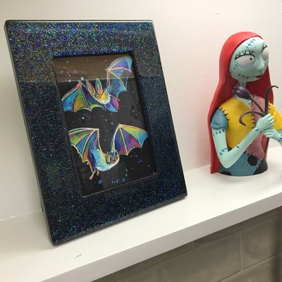 Fine Art. Creepy Cute Gothic Bat Mini Print Unframed 4x6 Psychedelic ...