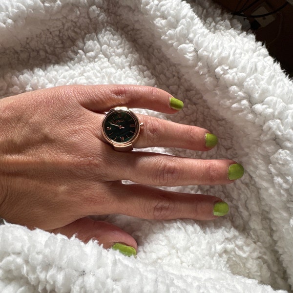 Y2K Vintage Watch Ring Functional Unique Clock Mini Watch Girlfriend ...