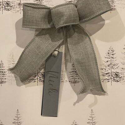 Gray Color Bows / Small Gray Decorative Bows / Set of 12 Bows / Gray ...