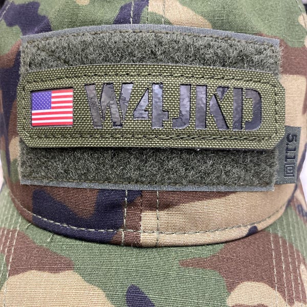 You Name 4.7x2.7 Callsign Laser Cut Cordura Patch With Velcro 120 X 70 ...