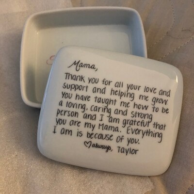 Handwritten Letter Box : Message on Top of Box Wedding Thank - Etsy