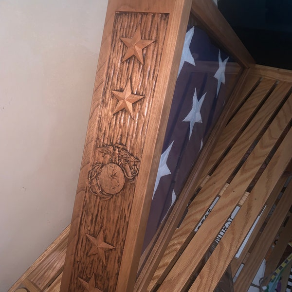 Custom 3D Carved Flag Boxes - Etsy