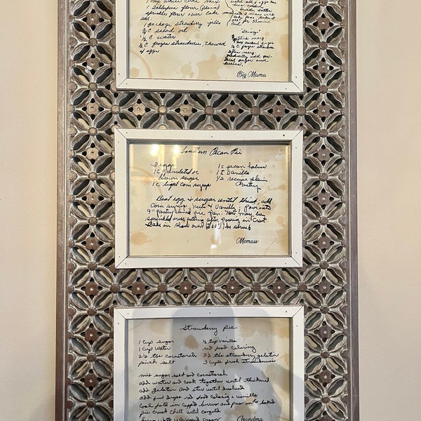 Keepsake Handwritten Frame - Freestanding or Hanging- Includes Editing ...