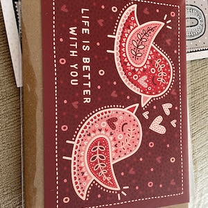 Botanical Leaves Dad Card / Father's Day Card for Nature Lover / Green ...