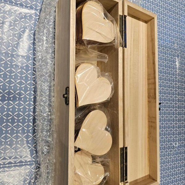Wooden Rustic Wedding Wish Box Guest Book Alternative Drop in Heart Box ...