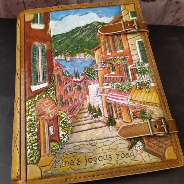 Custom 9x12 Personalized Gift Leather Bound Book, Lockable Book ...